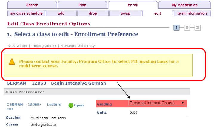 Personal Interest Course (PIC) | Office of the Registrar | McMaster ...