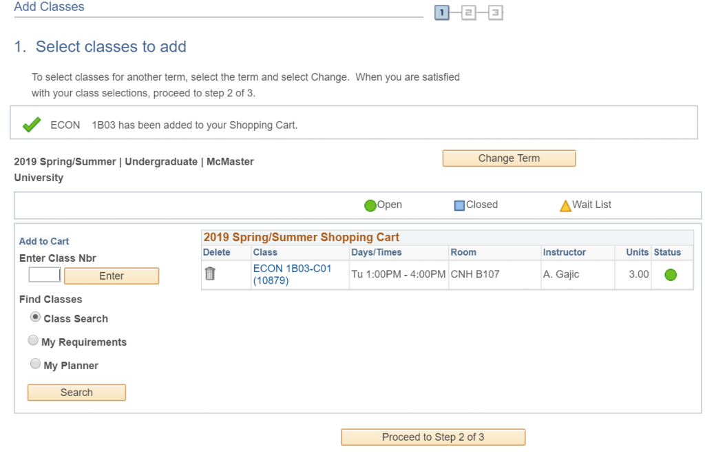 Enrol using Mosaic | Office of the Registrar | McMaster University